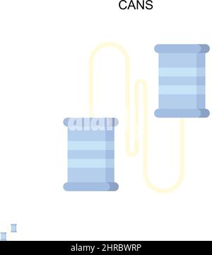 Cans Simple vector icon. Illustration symbol design template for web ...