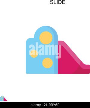 Slide Simple vector icon. Illustration symbol design template for web ...