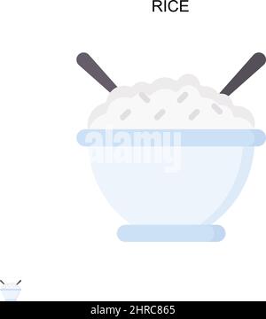 Rice Simple vector icon. Illustration symbol design template for web ...