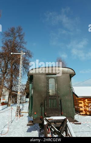 Mocanita Steam train in Hutulca, Moldovita, Romania Stock Photo - Alamy