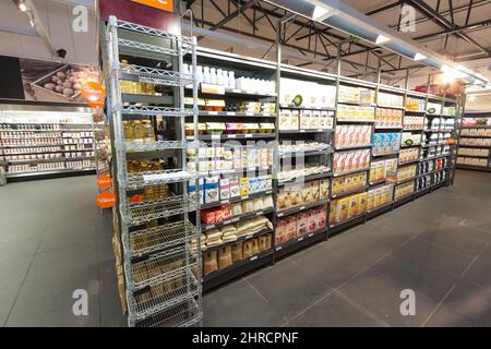 Closeup shot of an interior of Woolworths grocery store Stock Photo - Alamy