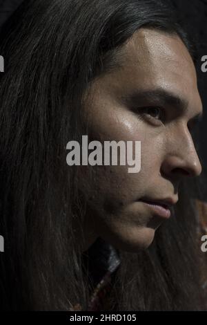 Actor Ajuawak Kapashesit poses for a photo as he promotes the movie ...