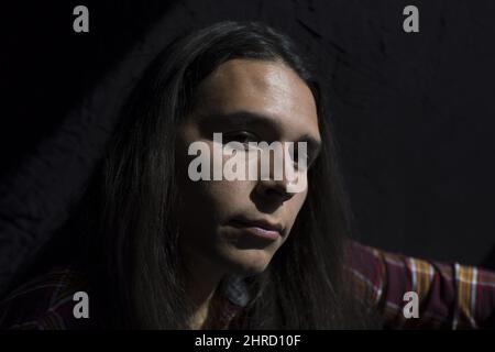 Actor Ajuawak Kapashesit poses for a photo as he promotes the movie ...