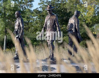 The monument honouring RCMP Constables Fabrice Gevaudan, Dave Ross and ...