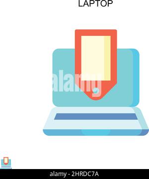 Laptop Simple vector icon Stock Vector Image & Art - Alamy