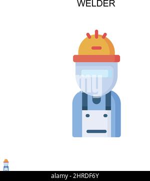 Welder Simple vector icon. Illustration symbol design template for web ...