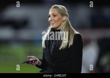 Sky Sports presenter Jenna Brooks before the Betfred Super League match ...