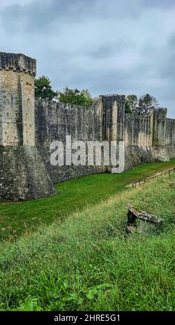 Aerial view of the city walls of Provins Stock Photo - Alamy