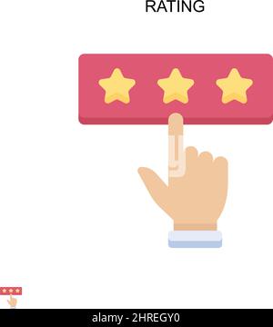 Rating Simple vector icon. Illustration symbol design template for web ...