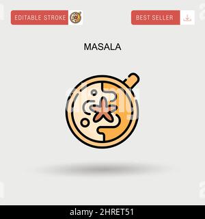 garam masala indian cuisine icon color illustration Stock Vector Image ...