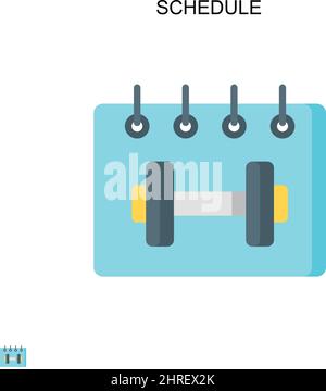 Schedule Simple vector icon. Illustration symbol design template for ...
