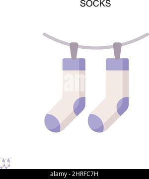 Socks Simple vector icon. Illustration symbol design template for web mobile UI element Stock ...