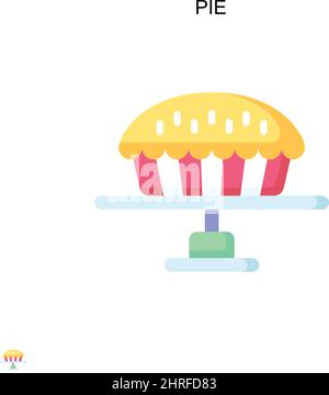 Pie Simple vector icon. Illustration symbol design template for web ...