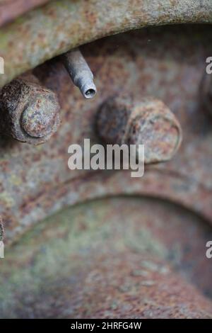 old rusty wheel - Beautiful texture of rusty old wheel Stock Photo - Alamy