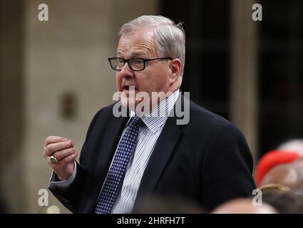 Minister of Agriculture Lawrence MacAulay rises during question period ...