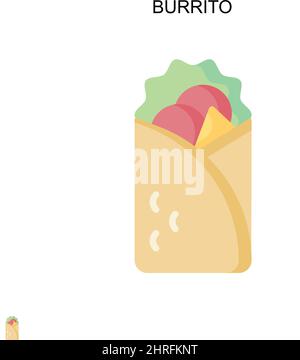A vector illustration of delicious Mexican burrito Stock Vector Image ...