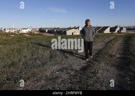 Florence Hamilton, a descendent of the original Sayisi Dene settled in ...