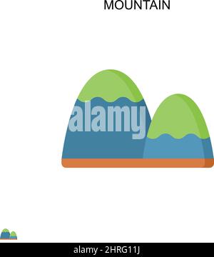 Mountain Simple vector icon Stock Vector Image & Art - Alamy