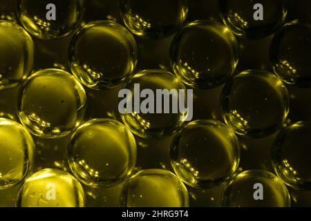 Beautiful gradient yellow Emerald Balls Color Background. Marble Magic ...