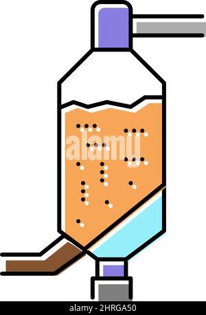 bauxite aluminium production color icon vector illustration Stock ...