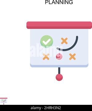 Planning Simple vector icon. Illustration symbol design template for ...