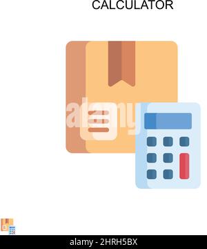 Calculator Simple vector icon. Illustration symbol design template for ...