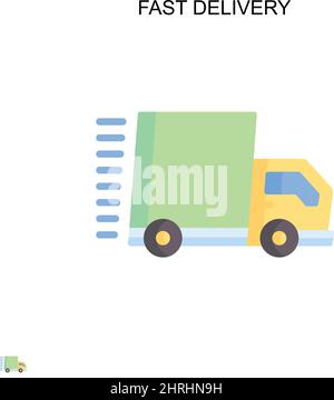 Fast delivery Simple vector icon Stock Vector Image & Art - Alamy