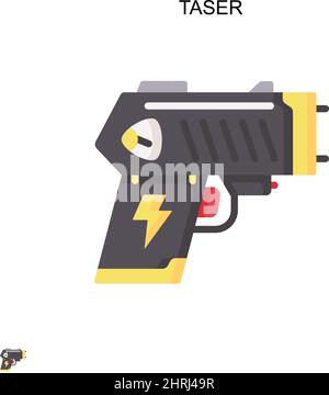Taser Simple vector icon. Illustration symbol design template for web ...