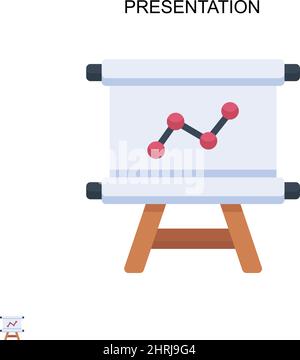 Presentation Simple vector icon. Illustration symbol design template ...