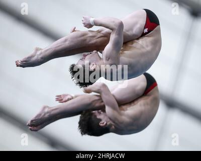 Canada's Vincent Riendeau and Nathan Zsombor-Murray during the Men's ...