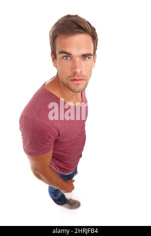 Heres looking at you. Portrait of a handsome young man looking at you ...