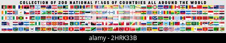 200 Flags set of the world Stock Vector Image & Art - Alamy