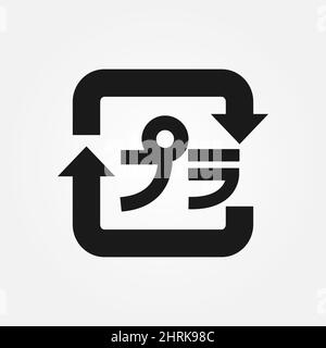 Japanese plastic recycling code icon set 01-07. Set of Japanese plastic ...
