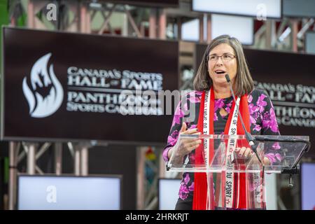 Canada's Sports Hall of Fame 2019 Inductee Martin Brodeur speaks in ...