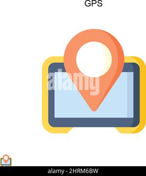 Gps Simple vector icon Stock Vector Image & Art - Alamy