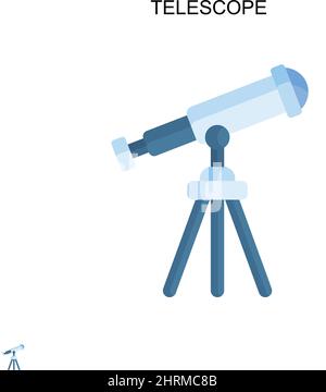 Telescope Simple vector icon Stock Vector Image & Art - Alamy