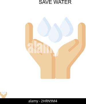 Water tap energy icon simple vector. Clean power. Ecology source Stock ...