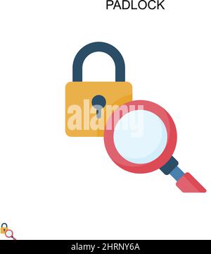 Padlock-2 Simple vector icon Stock Vector Image & Art - Alamy