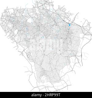 Street roads map of the BOROUGH OF BROMLEY, LONDON Stock Vector Image ...