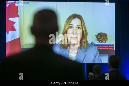 Canadian Ambassador to the United States Kirsten Hillman is seen on a ...