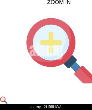 Zoom In Simple vector icon. Illustration symbol design template for web ...