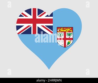 Fiji heart badge. Vector logo of Fiji astonishing vector illustration ...