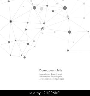 Modern vector design with elements of molecular bonds Stock Vector ...