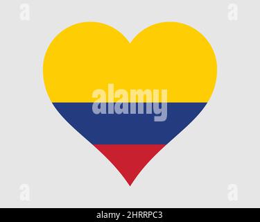 Colombia heart flag Stock Vector Image & Art - Alamy
