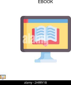 Ebook Simple vector icon Stock Vector Image & Art - Alamy