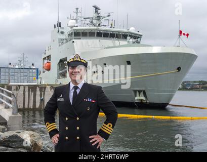 Cmdr. Nicole Robichaud, commanding officer of the future HMCS Margaret ...