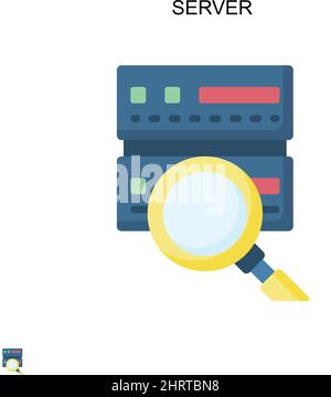 Ai server rack icon. Simple illustration of ai server rack vector icon ...