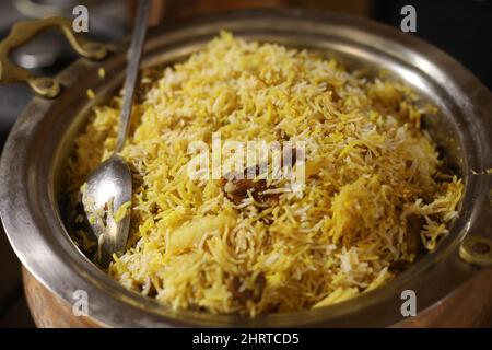 Star anise placed on cooked rice with use of selective focus on a ...
