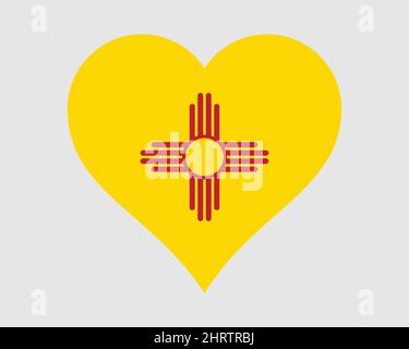 New Mexico NM State Flag. United States of America. Black and white EPS ...