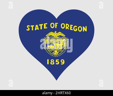 Oregon logo. Badge of the US state. Layered circular sign around Oregon ...